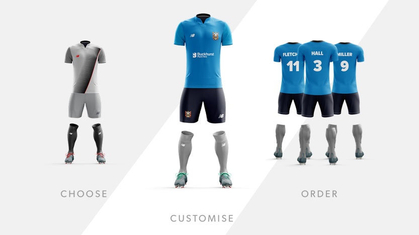 Design, personalise and order your dream kit with the all new Kit Creator