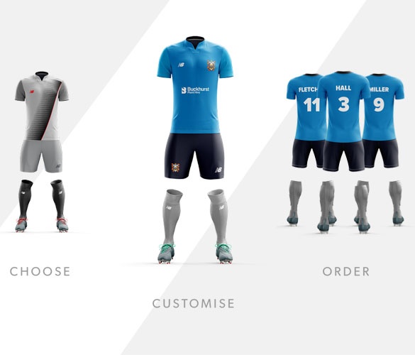 Design, personalise and order your dream kit with the all new Kit Creator